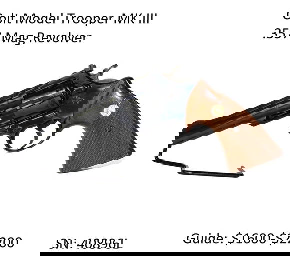 Colt Trooper Model Mk Iii .357 Mag Revolver