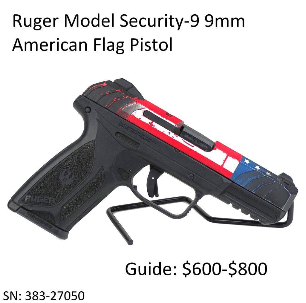 Ruger Model Security-9 9mm American Flag Pistol Auction