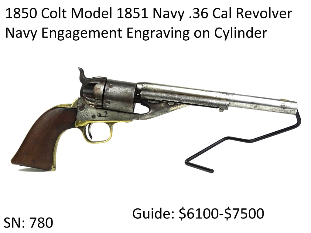 1850 Remington Model 1851 Navy .36 Cal Revolver Auction