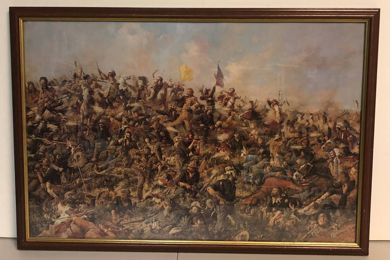 Vintage Custer's Last Stand Print