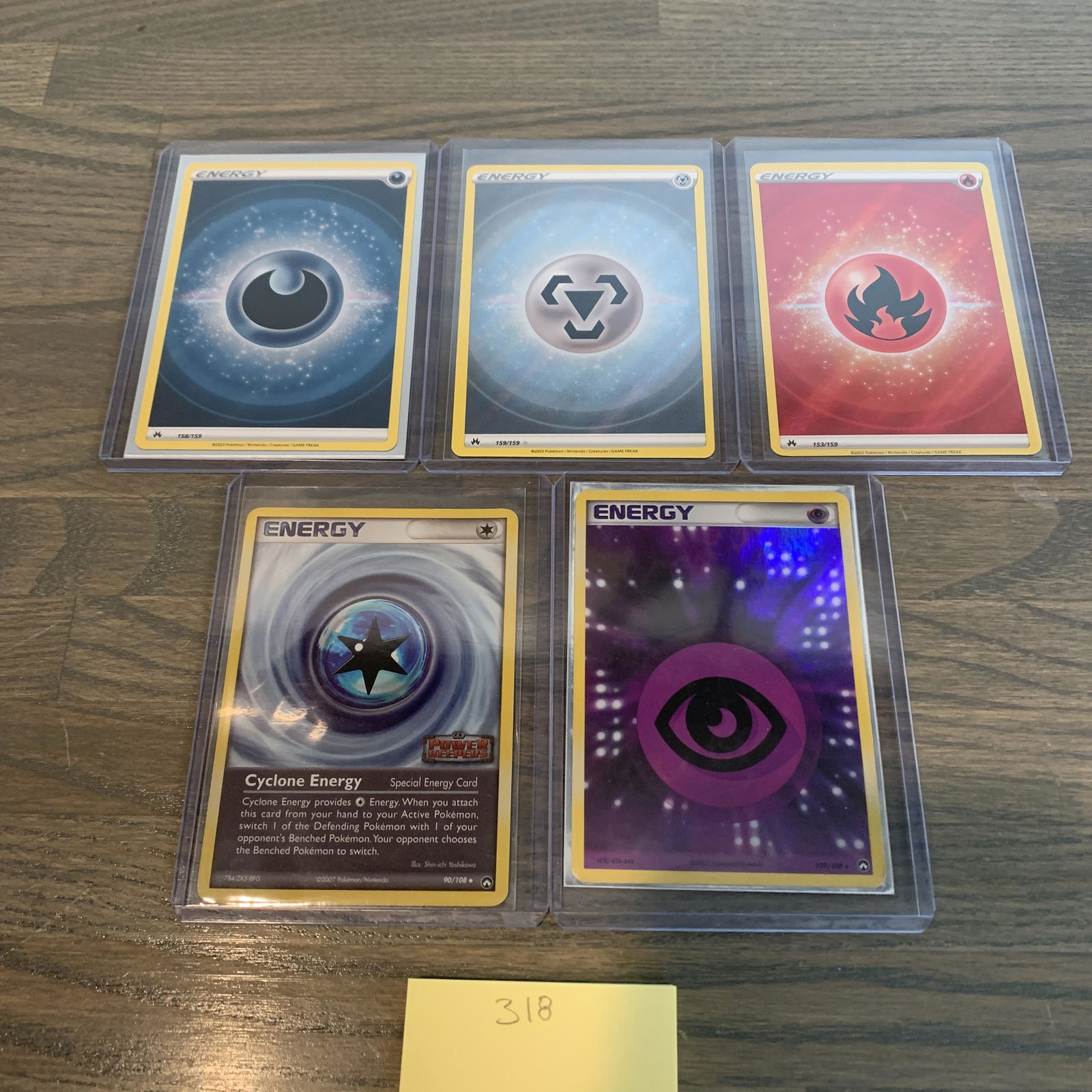 Holo Energy Pokemon Cards