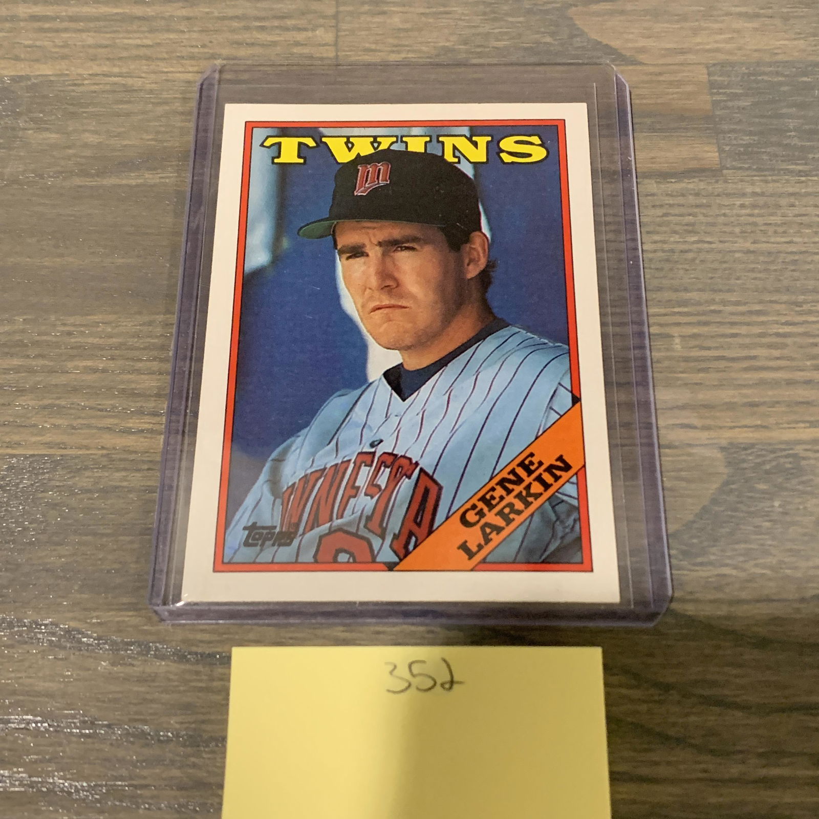 Gene Larkin 80s Baseball Card