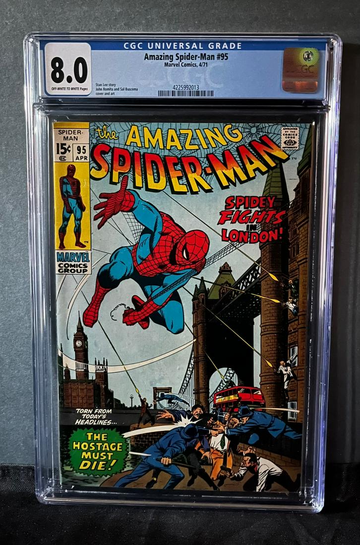 Amazing Spider-man 95 Cgc 8.0 Bronze Age Key Auction