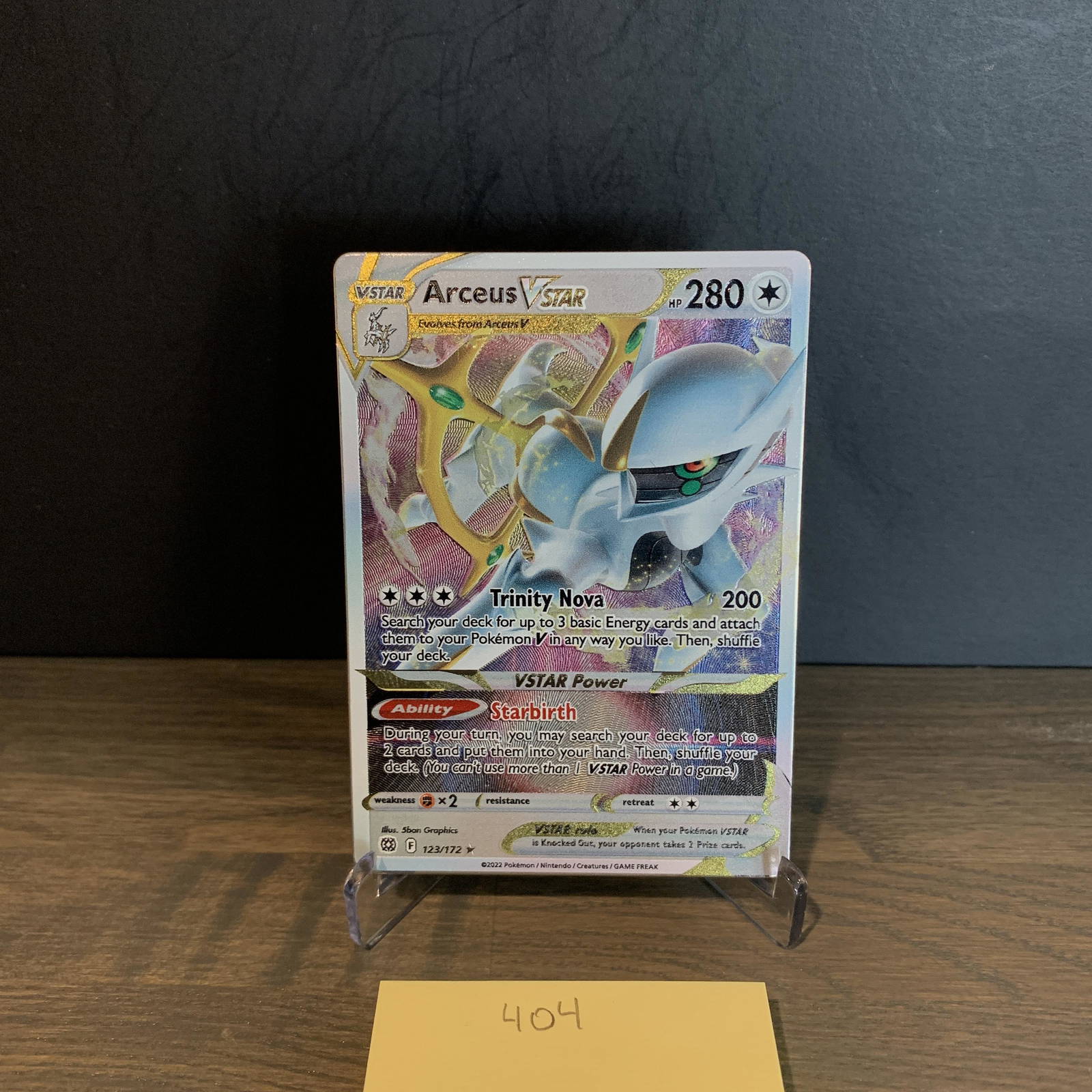 Arceus Vstar Metal Pokemon Card Auction