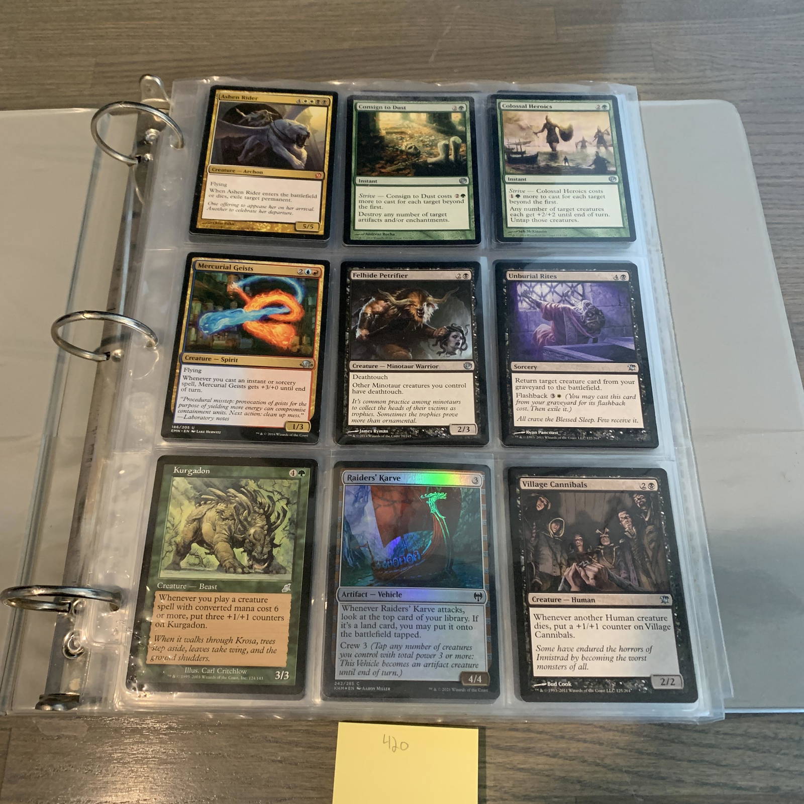 Binder Of Magic The Gathering Cards Auction