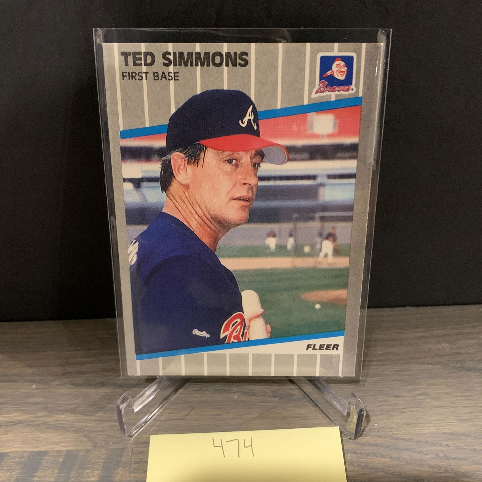 Ted Simmons Fleer Baseball Card