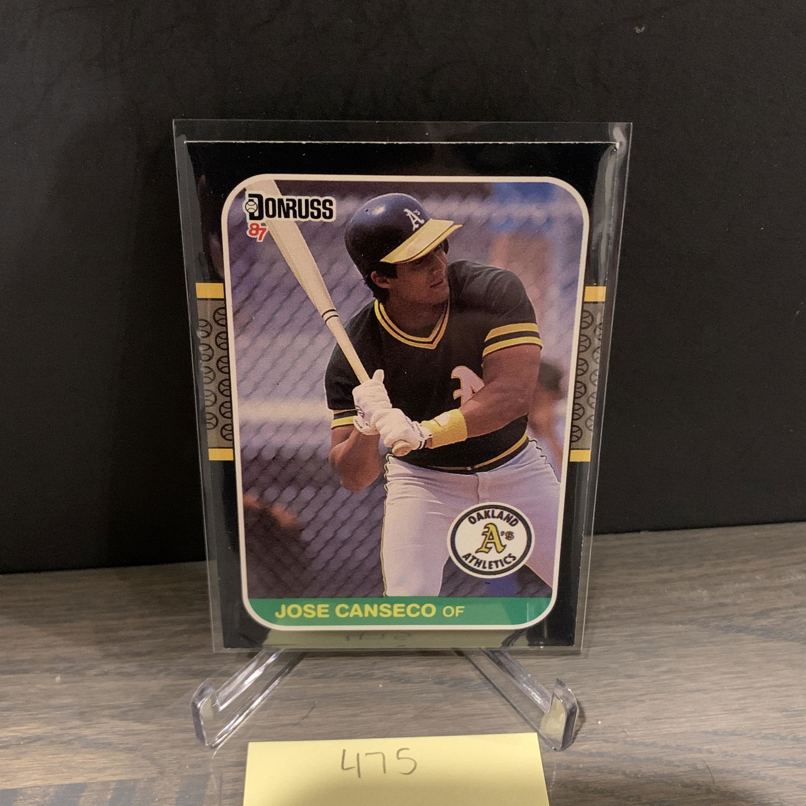 2nd Yr Donruss Jose Canseco Card Auction