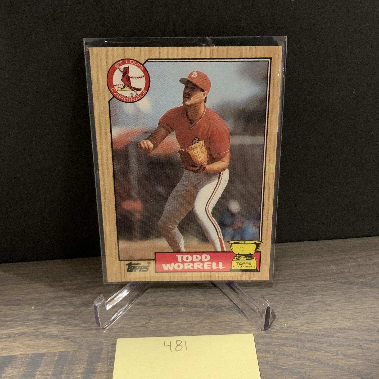 Todd Worrell Topps Baseball Card Auction