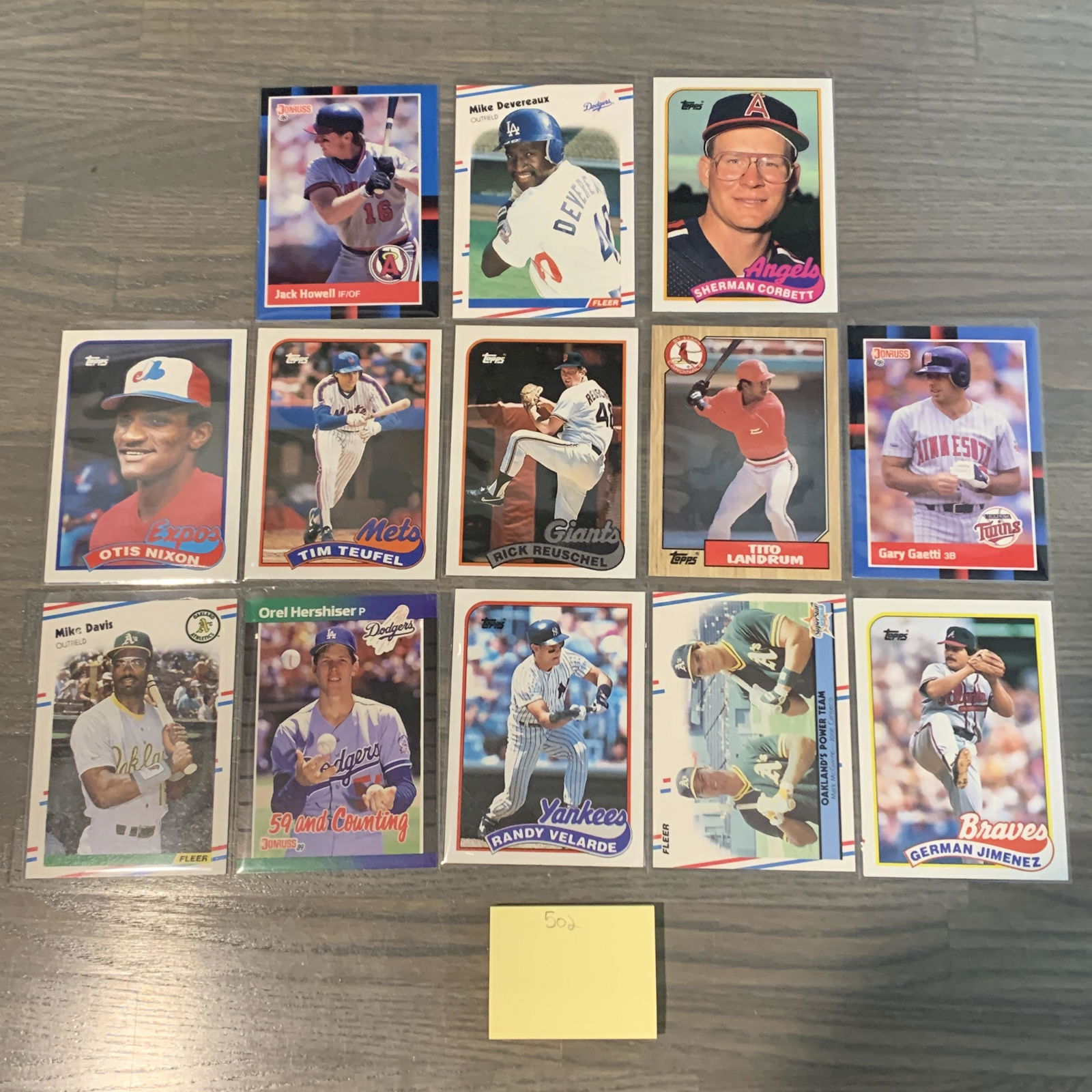 80s Baseball Cards Orel Hershiser Auction