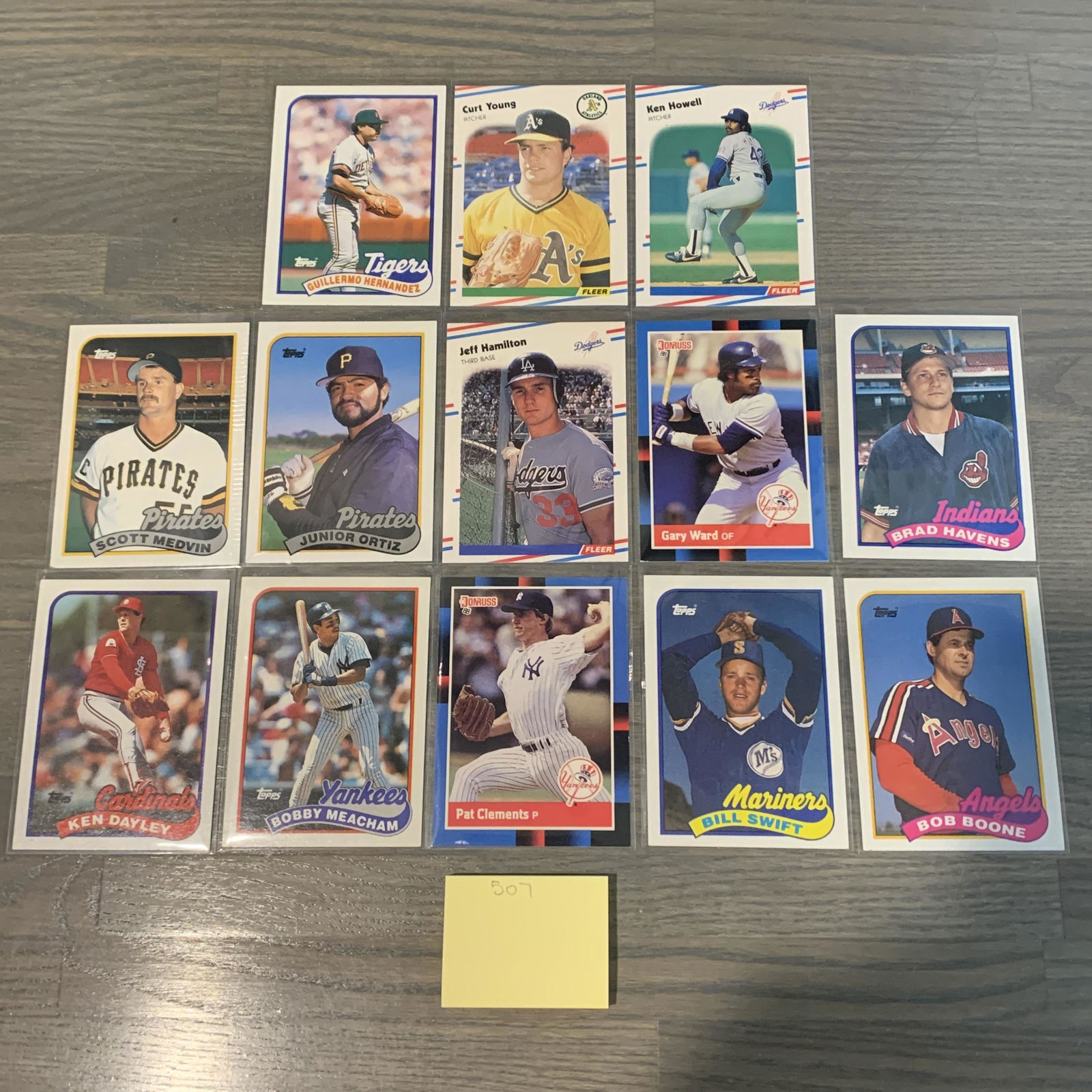 80s Baseball Cards Pat Clements Auction
