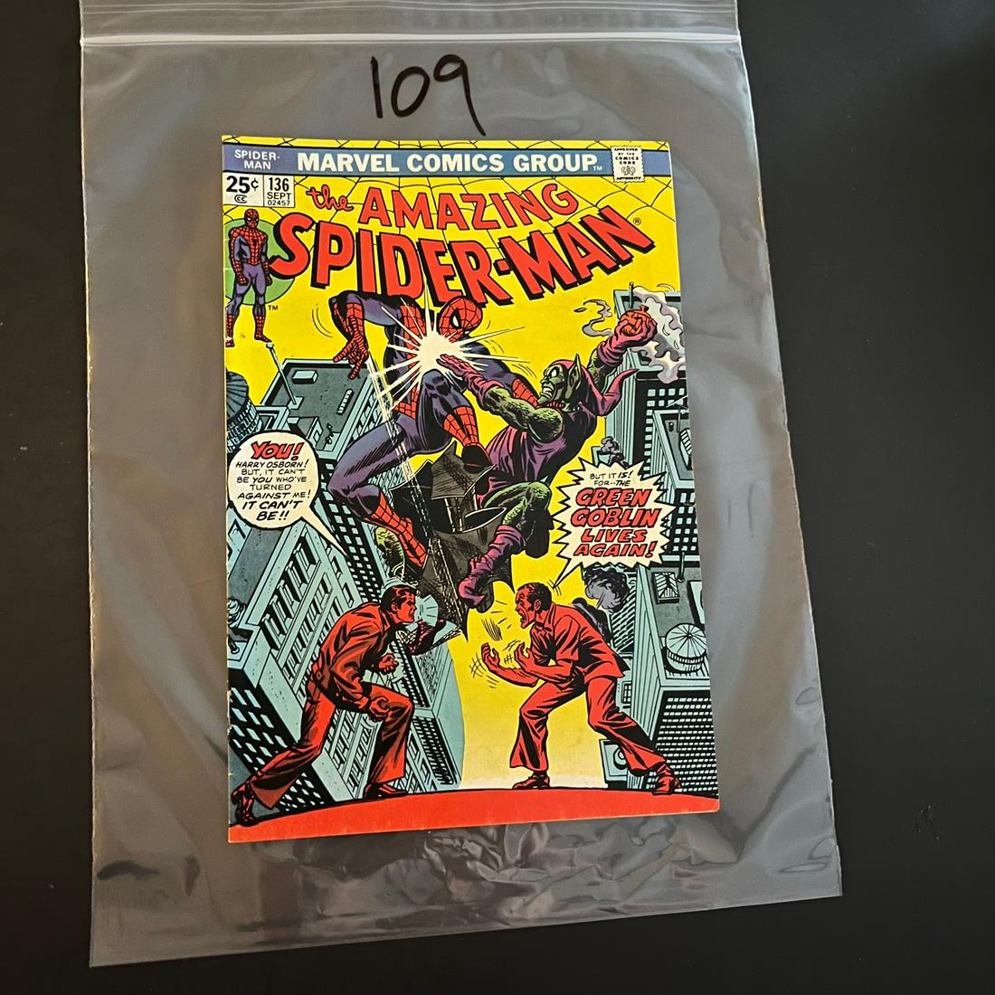 Amazing Spider Man 136 1st Harry Osborne As Green Goblin