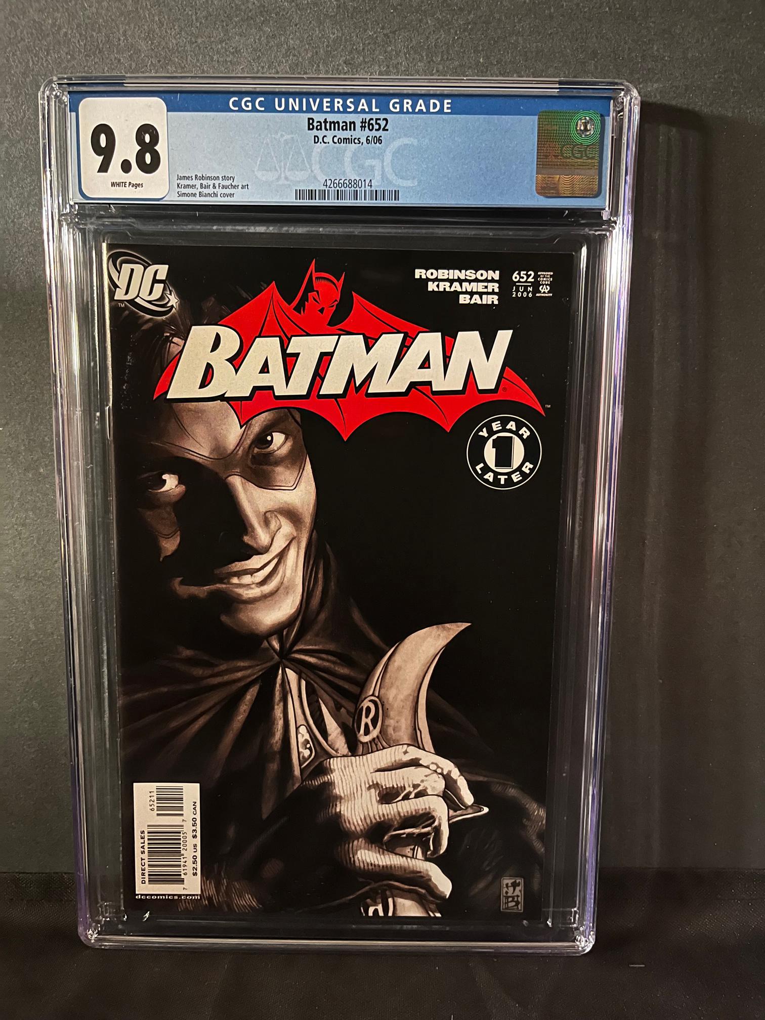 Batman 652 Cgc 9.8 Auction