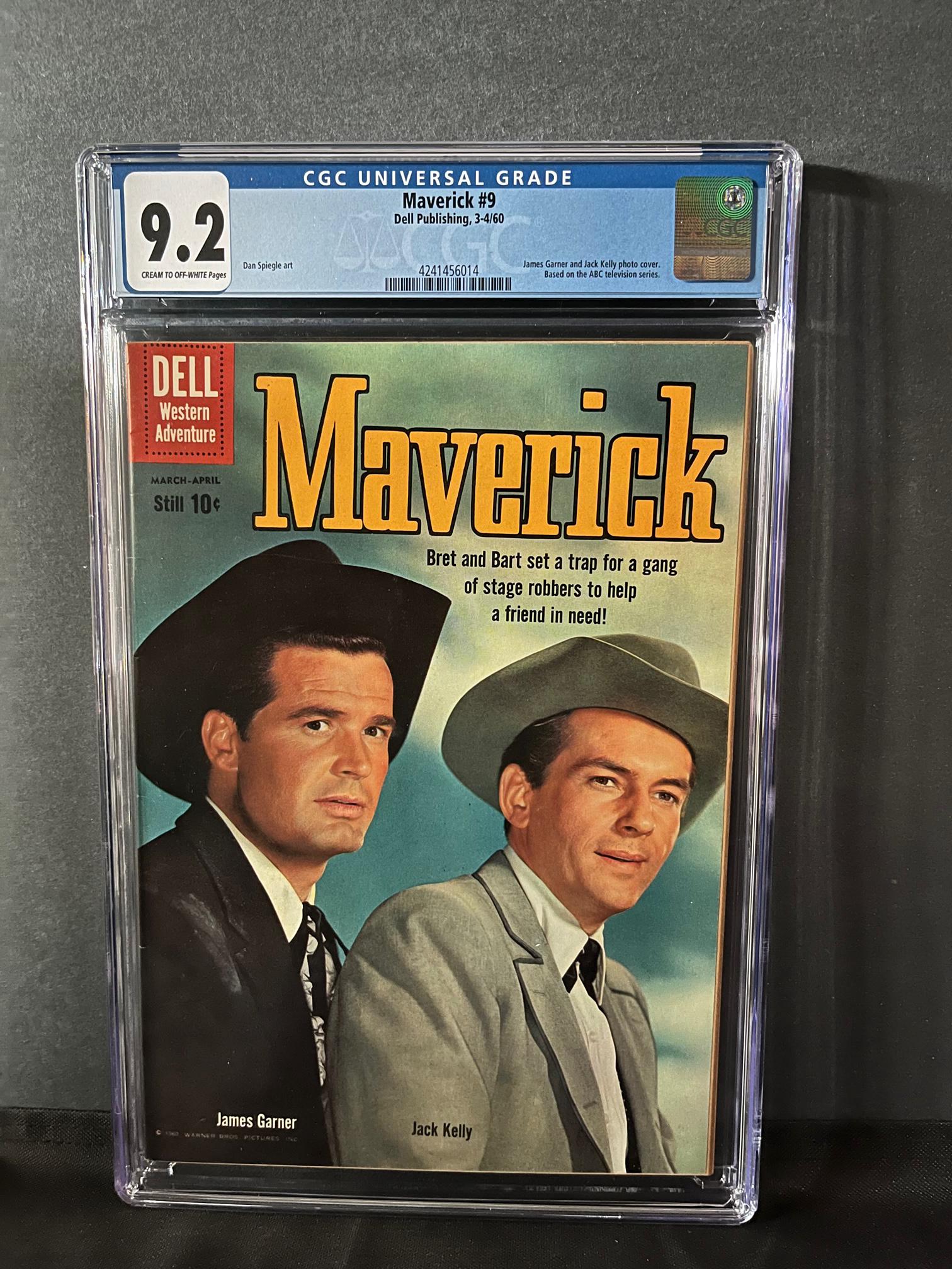 Maverick 9 Cgc 9.2 Dell Silver Age Tv Auction
