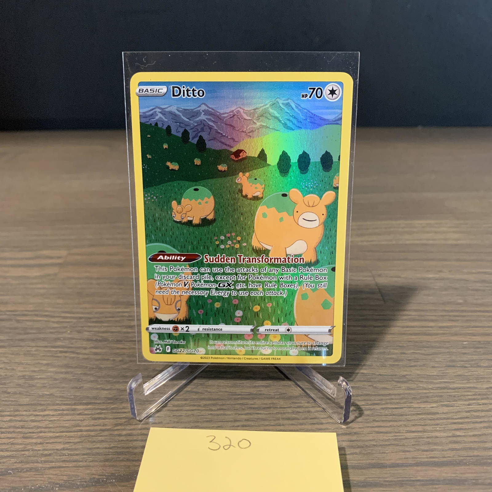 Ditto Trainer Gallery Pokemon Card Auction