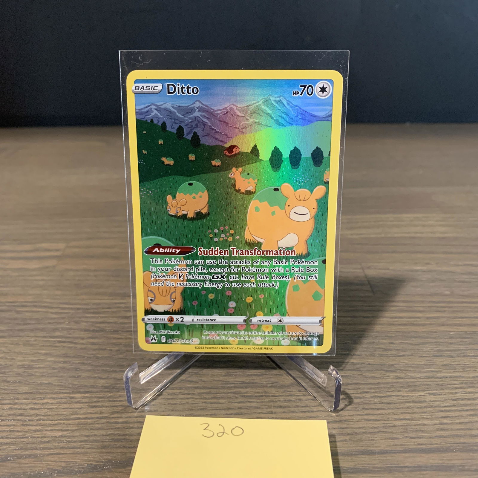 Ditto Trainer Gallery Pokemon Card Auction