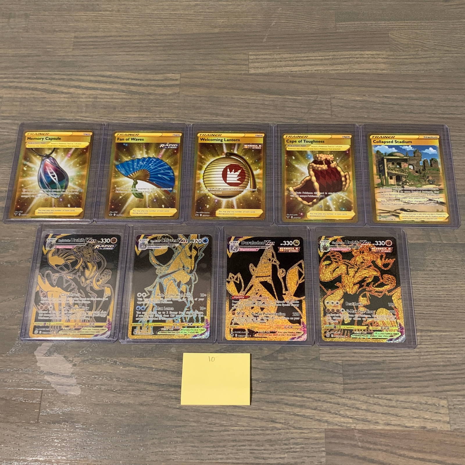 Lot Of Ultra Rare Gold Pokemon Cards Auction
