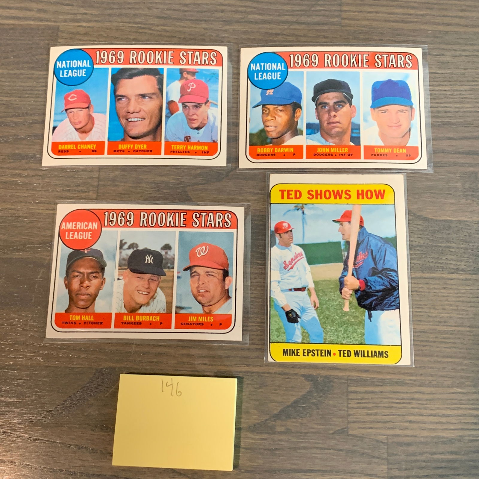 Topps 69' Rookie Star Ted Williams Baseball Cards Auction
