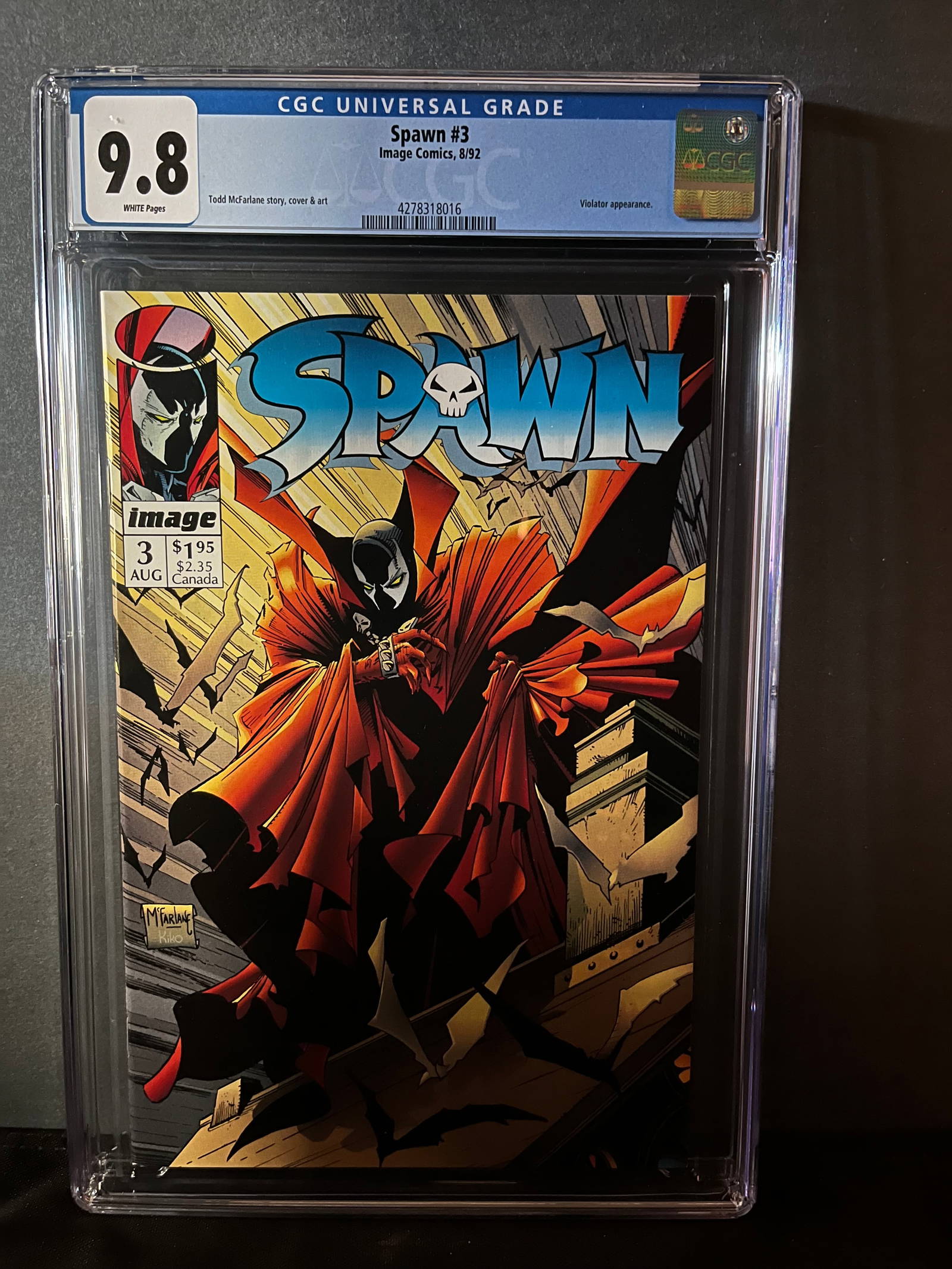 Spawn 3 Cgc 9.8 Auction