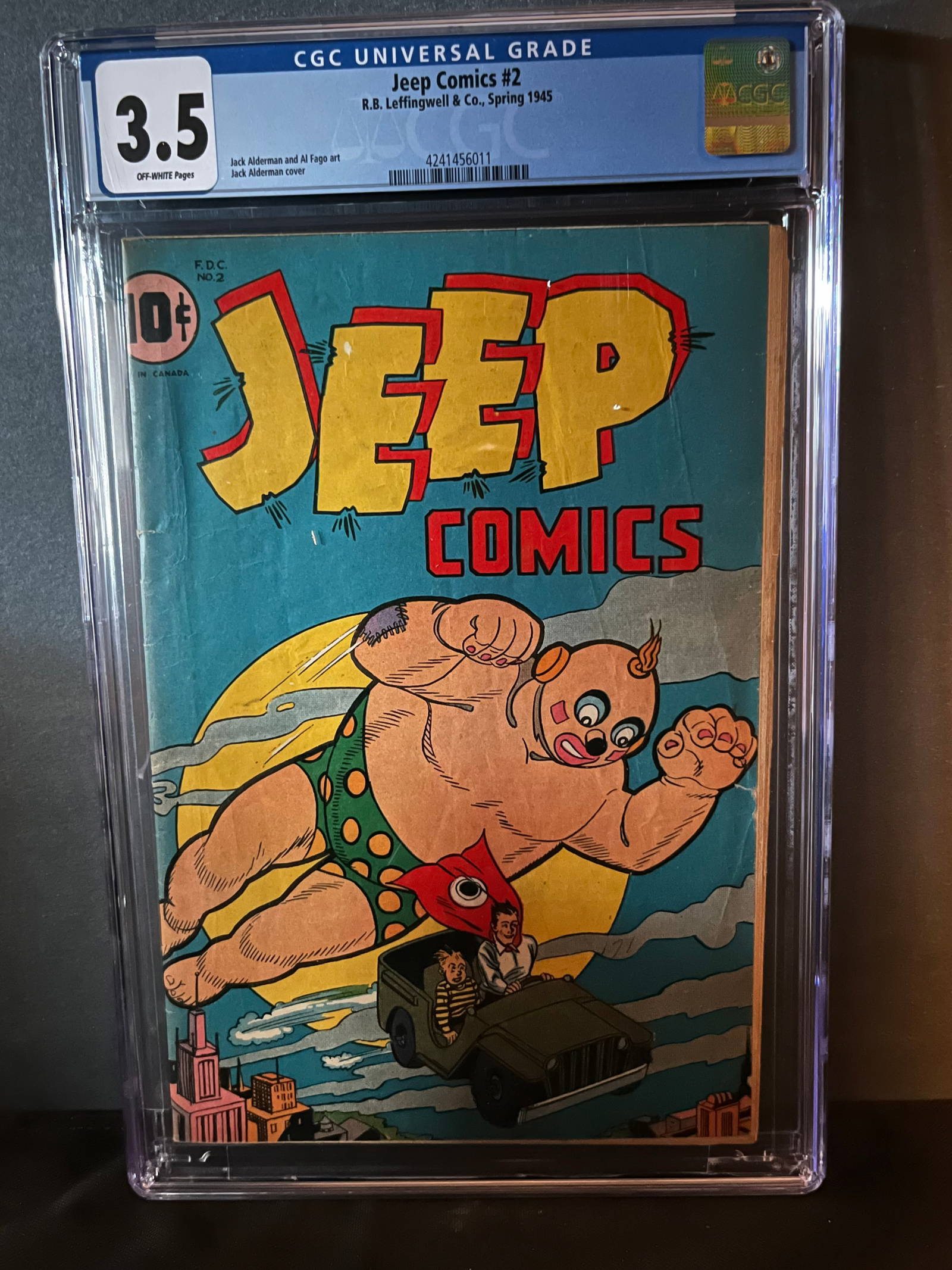 Jeep Comics 2 Cgc 3.5 Auction