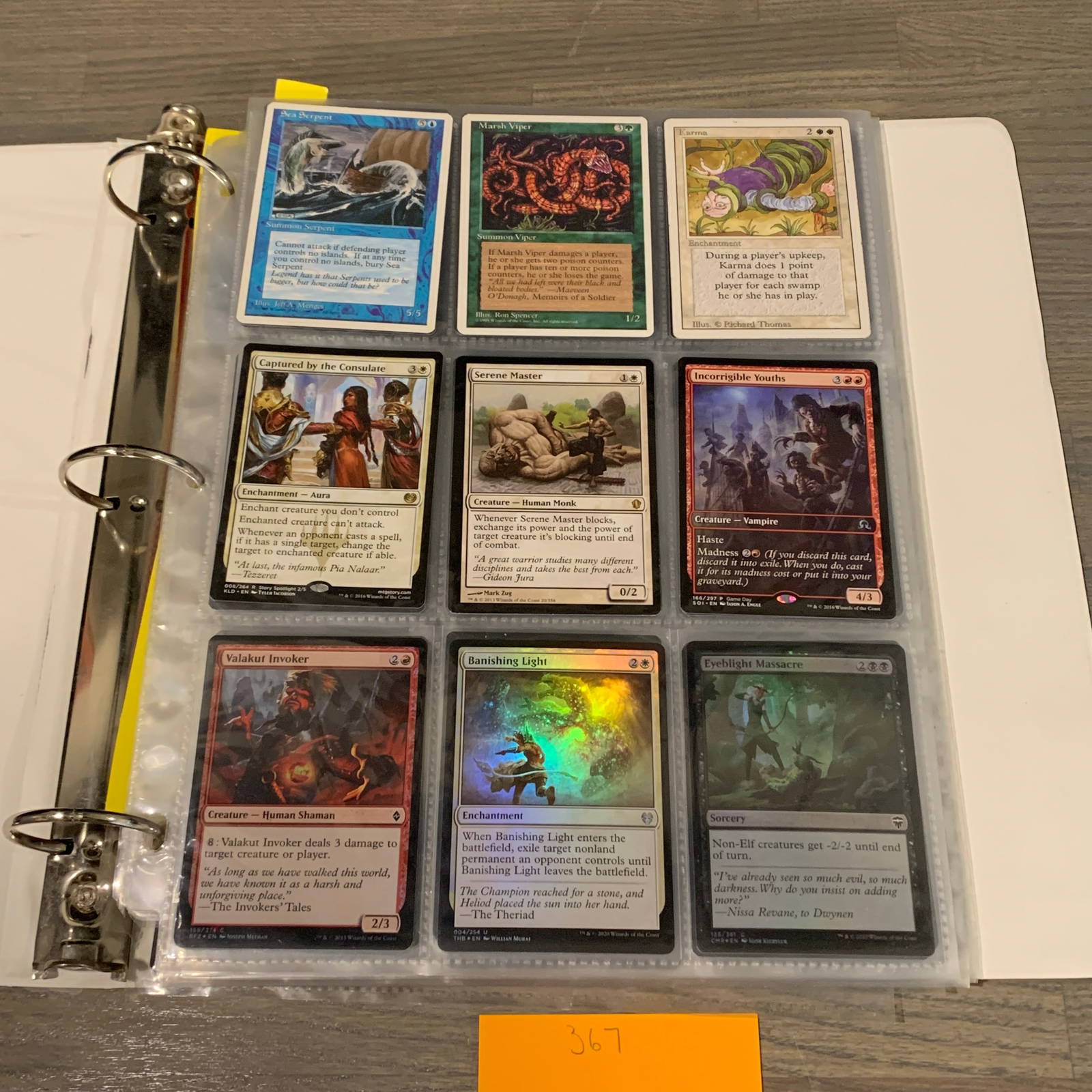 Binder Filled With Mixed Sets Of Magic The Gathering Cards Auction
