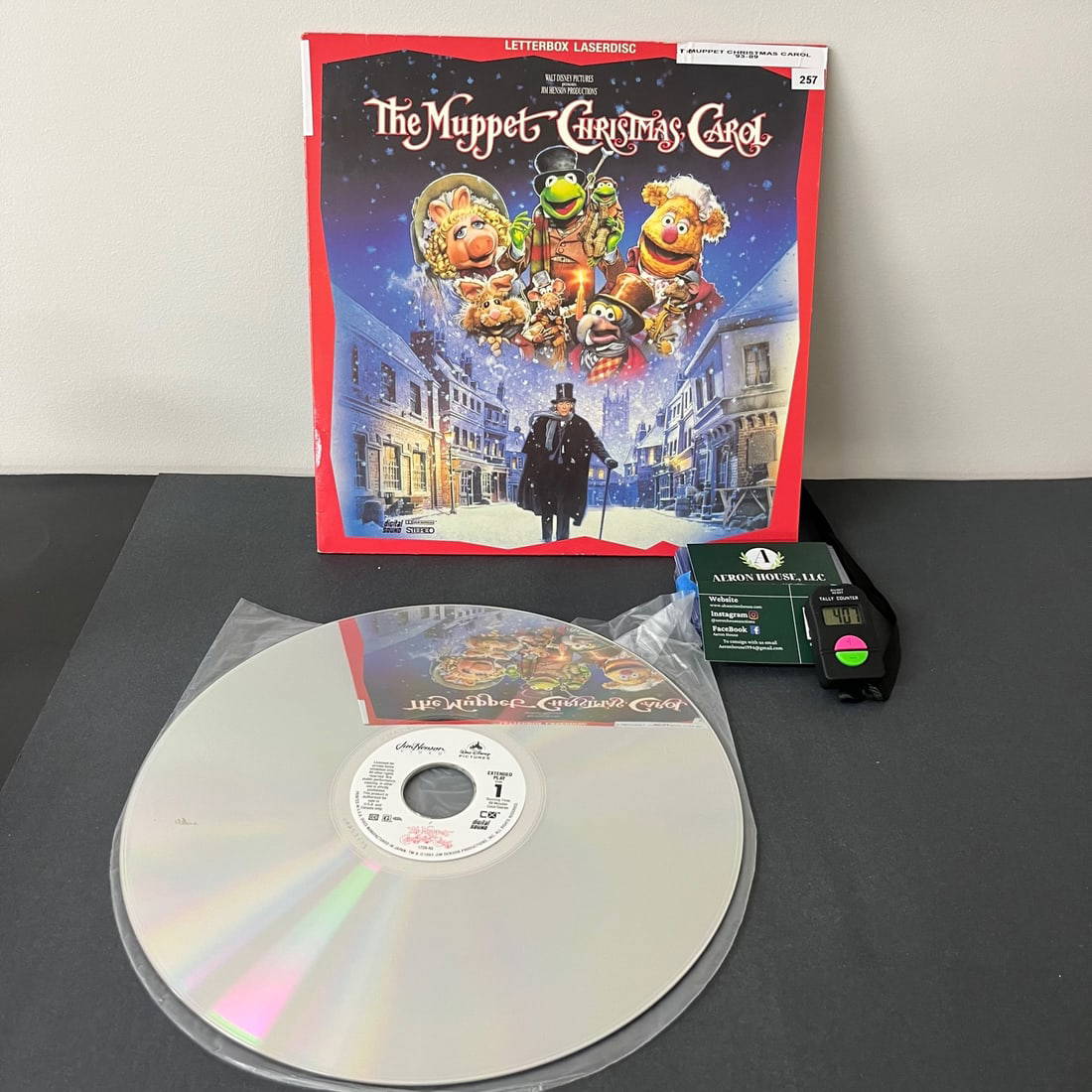Muppet Chrstmas Carol Letterbox Laser Disc Auction