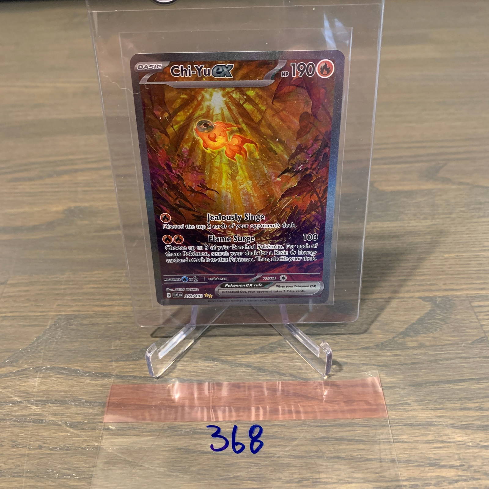 Chi-yu Ex Alt Art Pokemon Card Auction