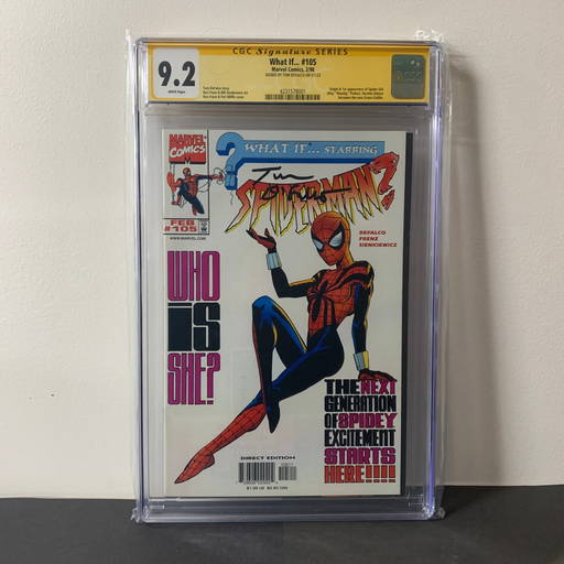 What If #105 1st App Spider Girl Cgc 9.2 Signed Tom Defalco