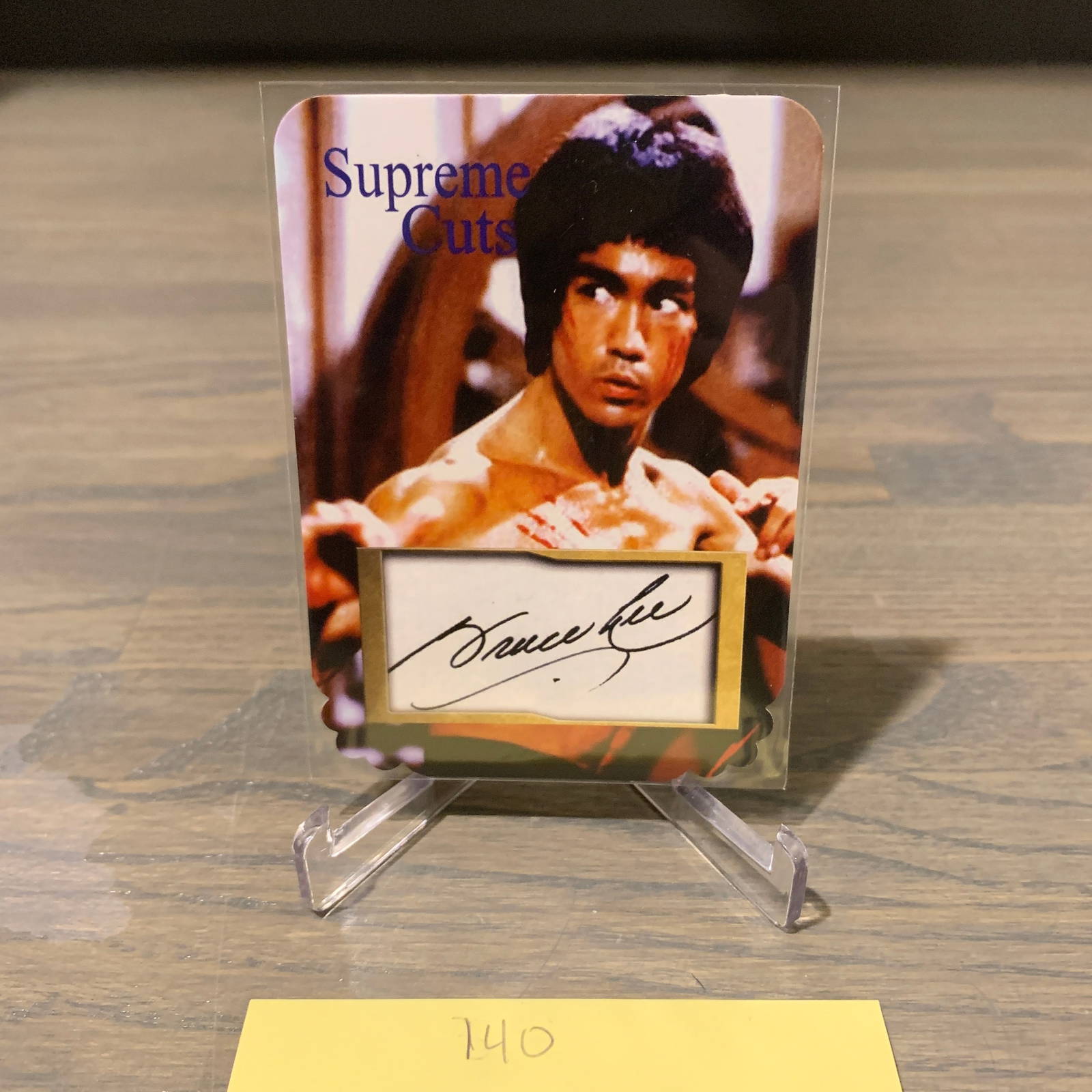 Bruce Lee Autograph Card Auction