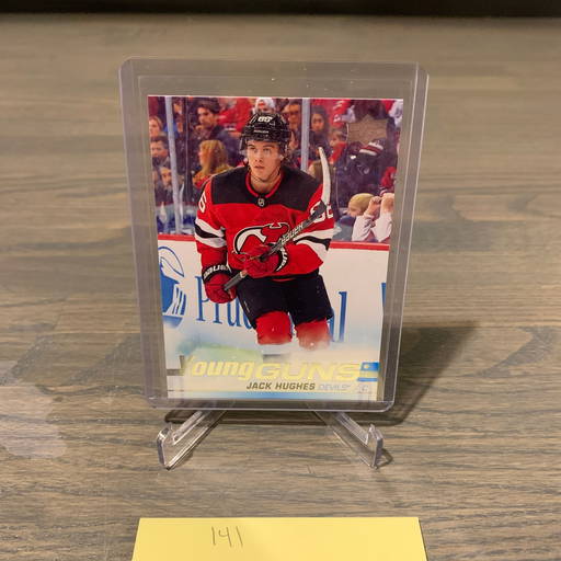 Jack Hughes Rookie Upper Deck Hockey Card