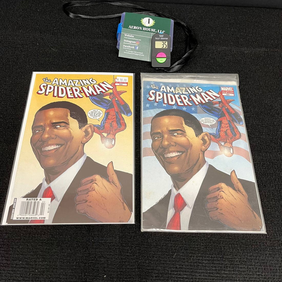 Amazing Spider-man 583 Obama Cover W/newsstand Ed. Auction