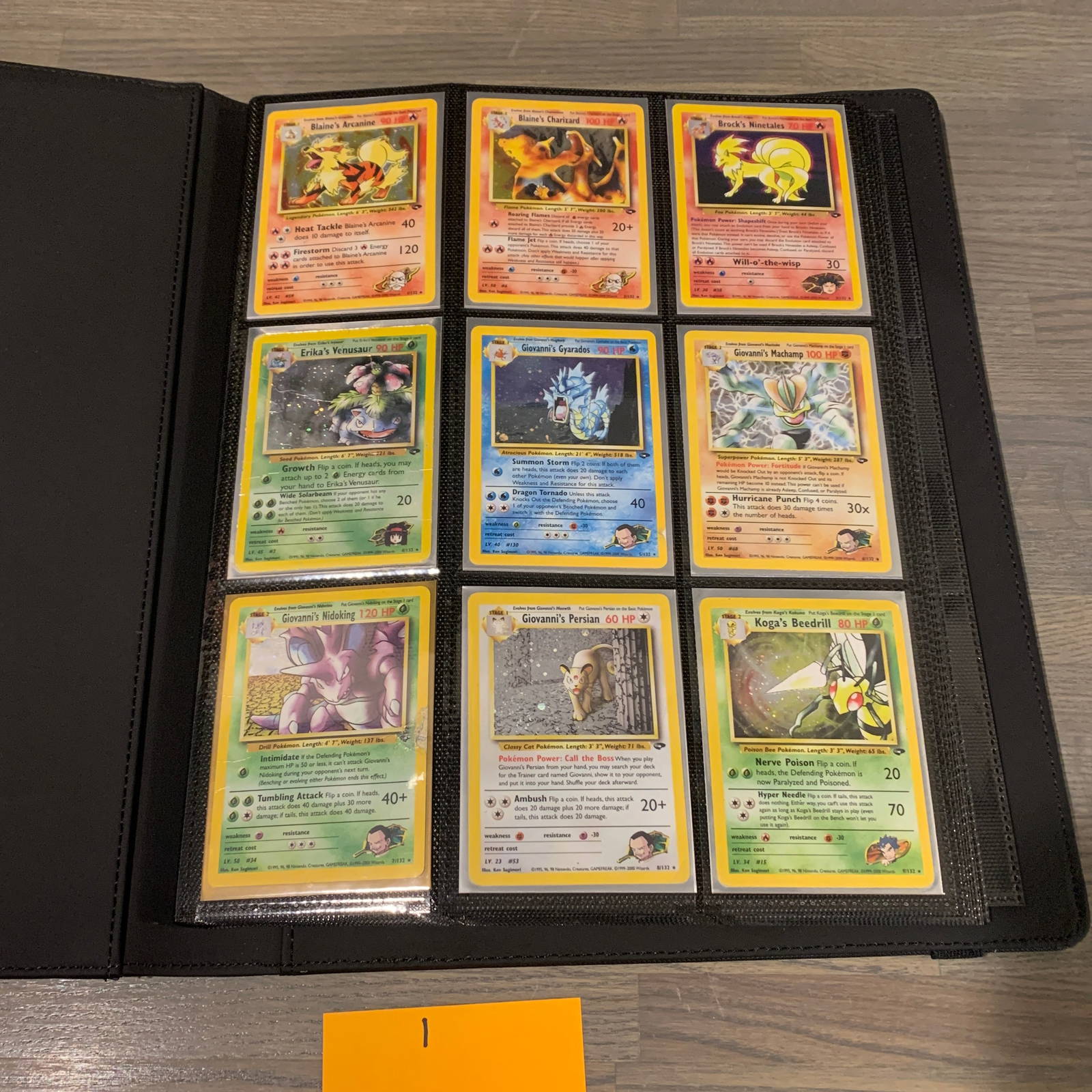 Gym Challenge Pokemon Card Master Set Auction