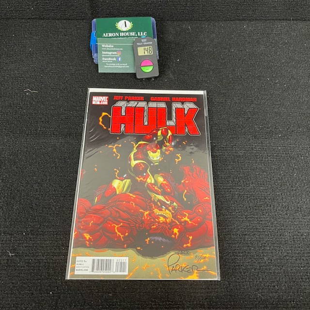 Hulk 25 Signed By Jeff Parker Df Coa 91/100 Auction