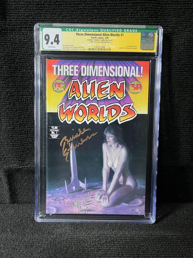 Alien Worlds 1 Signed By Horror Actress Brinke Stevens