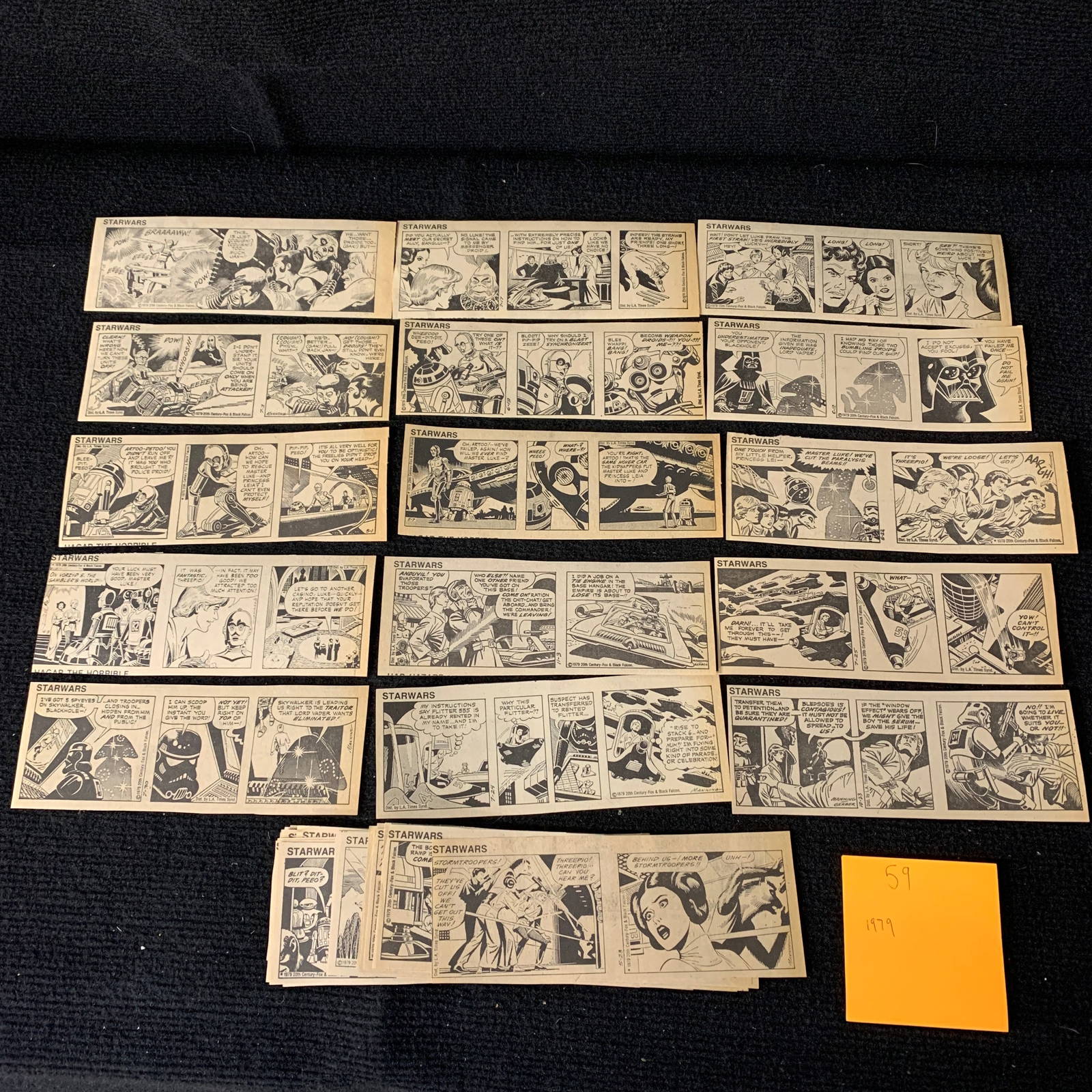 1979 Star Wars Comic Strips Auction