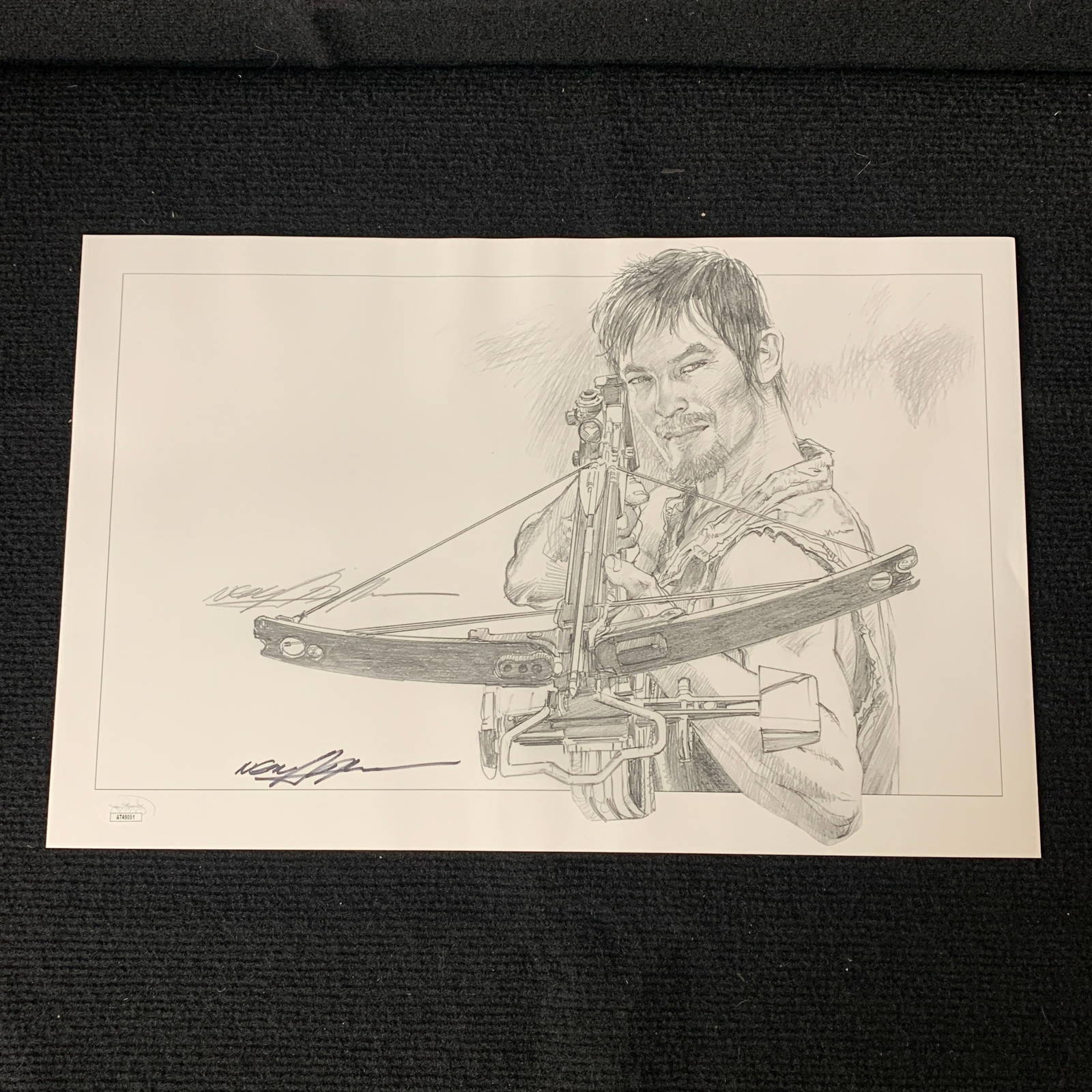 Neal Adams Signed Daryl Dixon Sketch W/jsa Auction