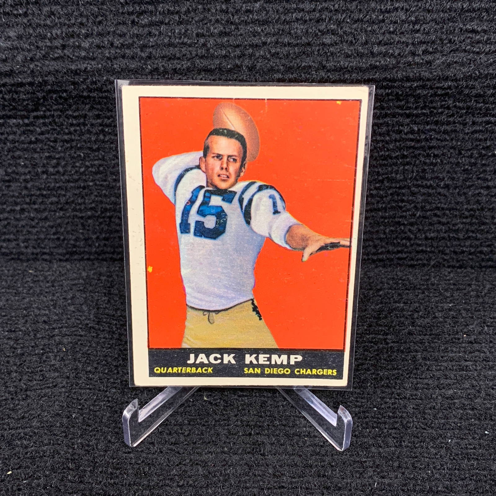 1961 Topps Jack Kemp Football Card Auction