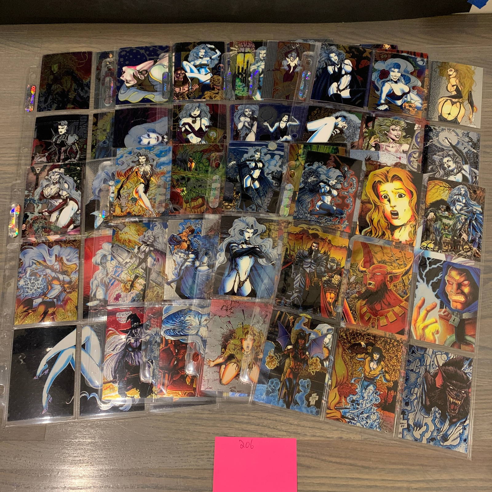 Complet Lady Death Chromium Card Set Auction