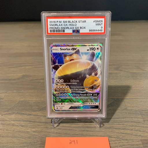 Psa 9 Snorlax Gx Pomo Pokemon Card