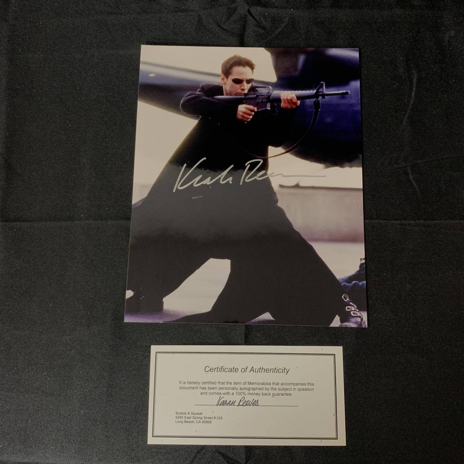 Keanu Reeves Autograph Photo Auction
