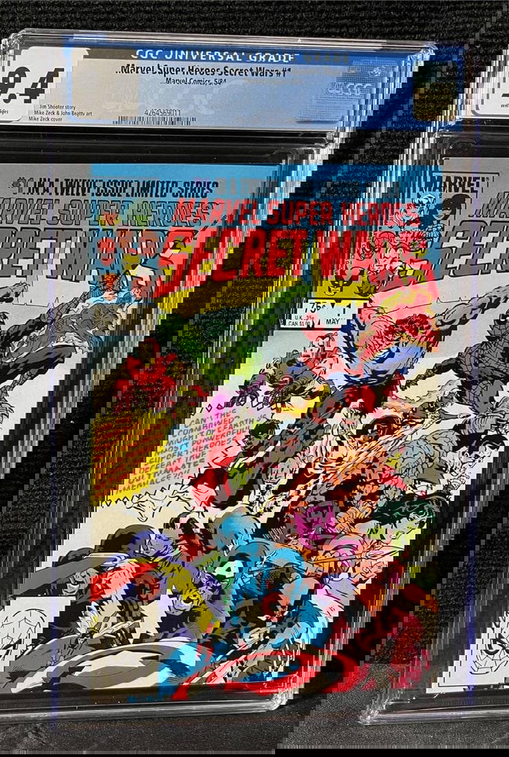 Super-hero Secret Wars 1 Cgc 9.4 Avengers Mcu Auction