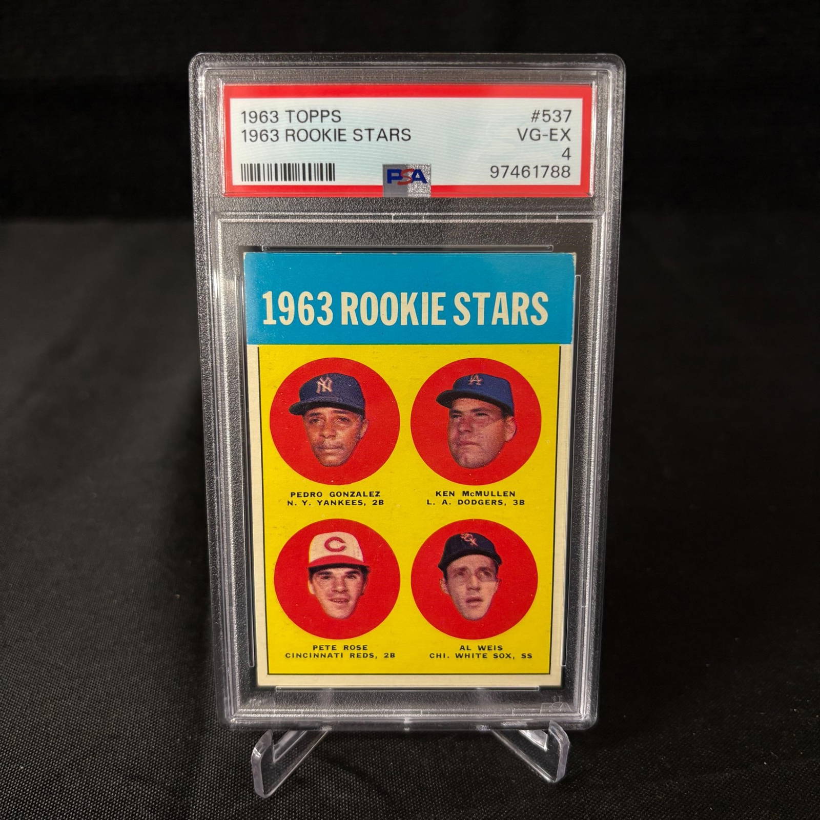 Pete Rose 1963 Topps Rc Psa 4 Baseball Card Auction
