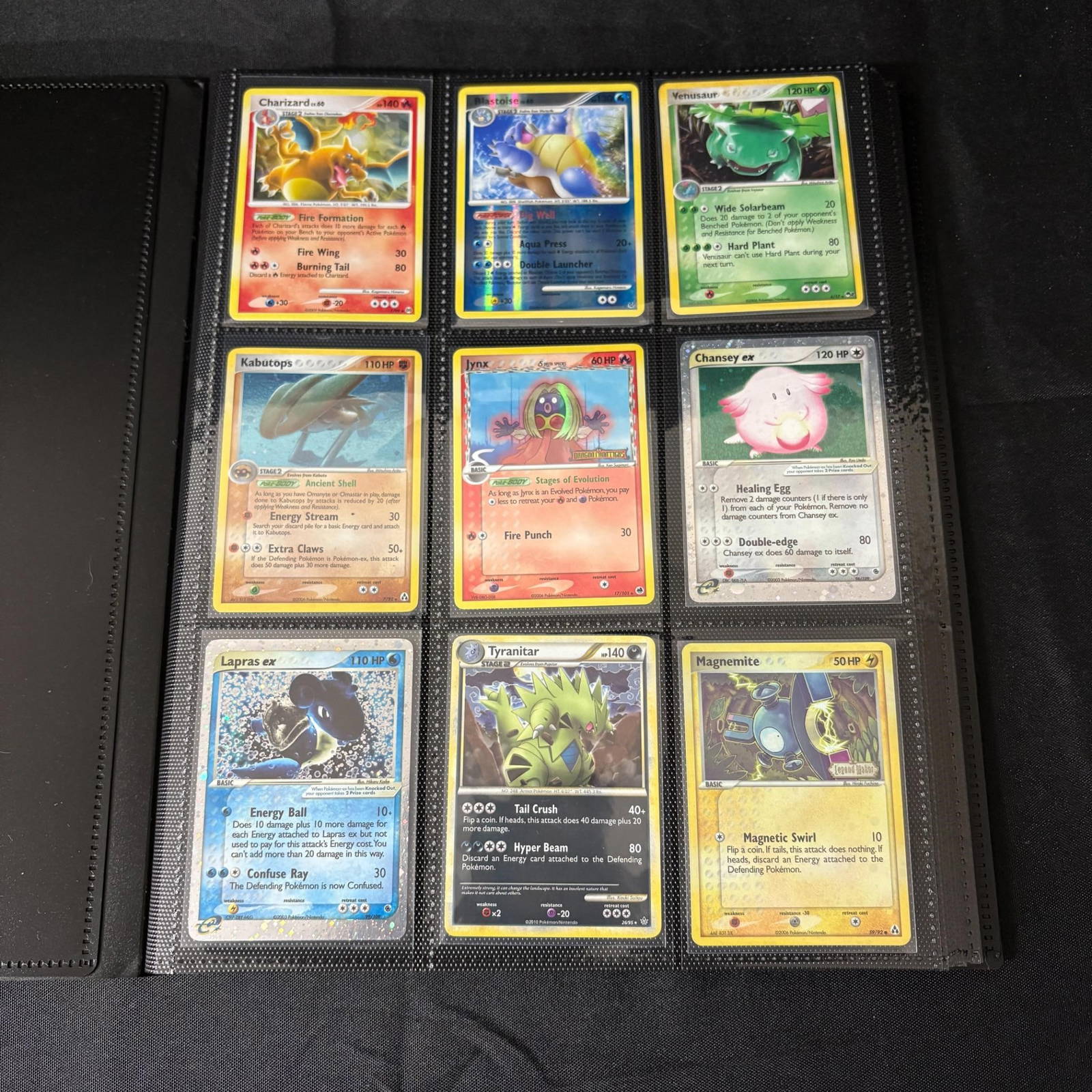 Early Pokemon Card Binder, Charizard, Lapras Ex Auction