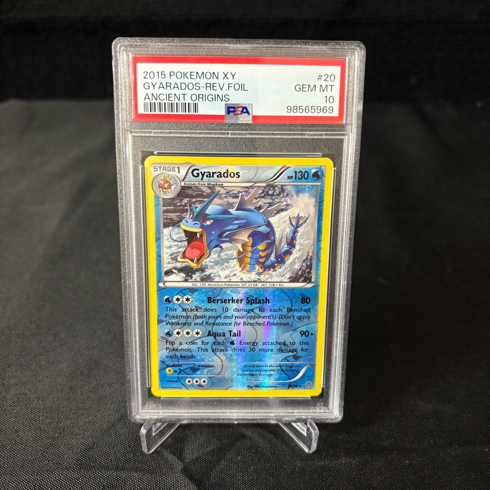 Psa 10 Gyarados Rev Foil Ancient Origins Pop 20 Auction