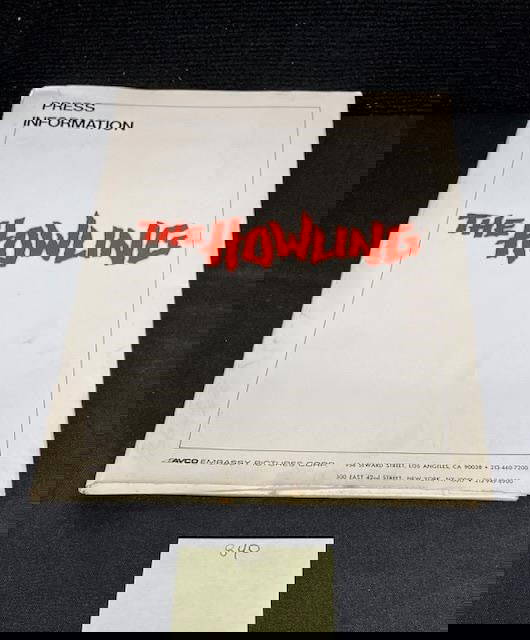 Howling & Dracula And His Vampire Bride Press Kits Auction