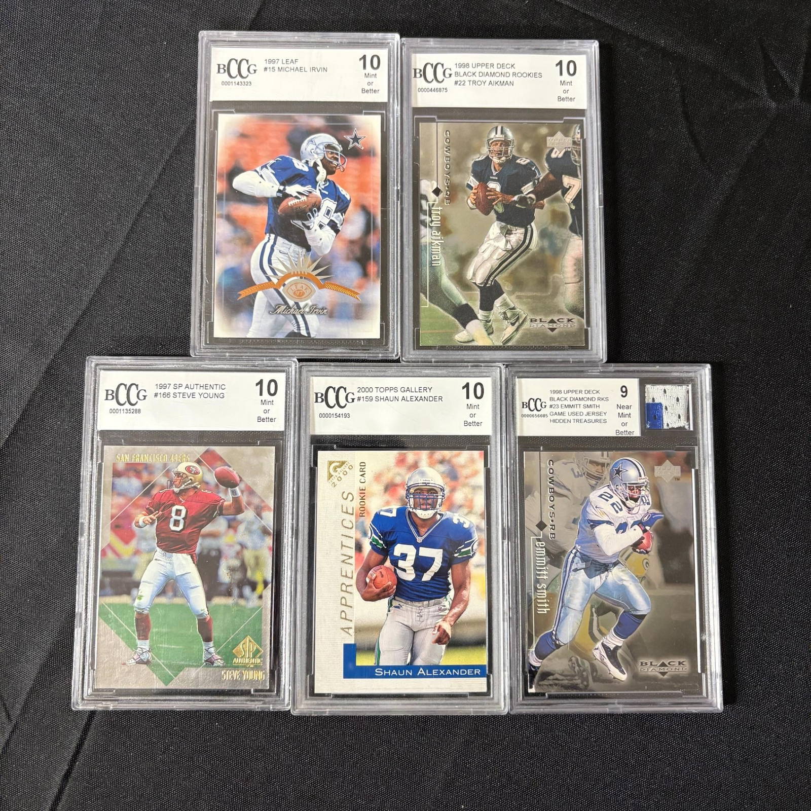 Group Of Bccg 10 Graded Football Cards Auction