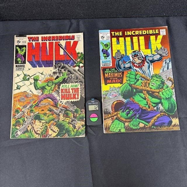 Hulk 119, 120 Marvel Bronze Age Comics Auction