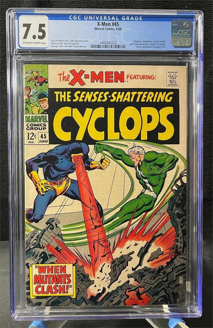 X-men 45 Silver Age Marvel Comic Cgc 7.5 Auction