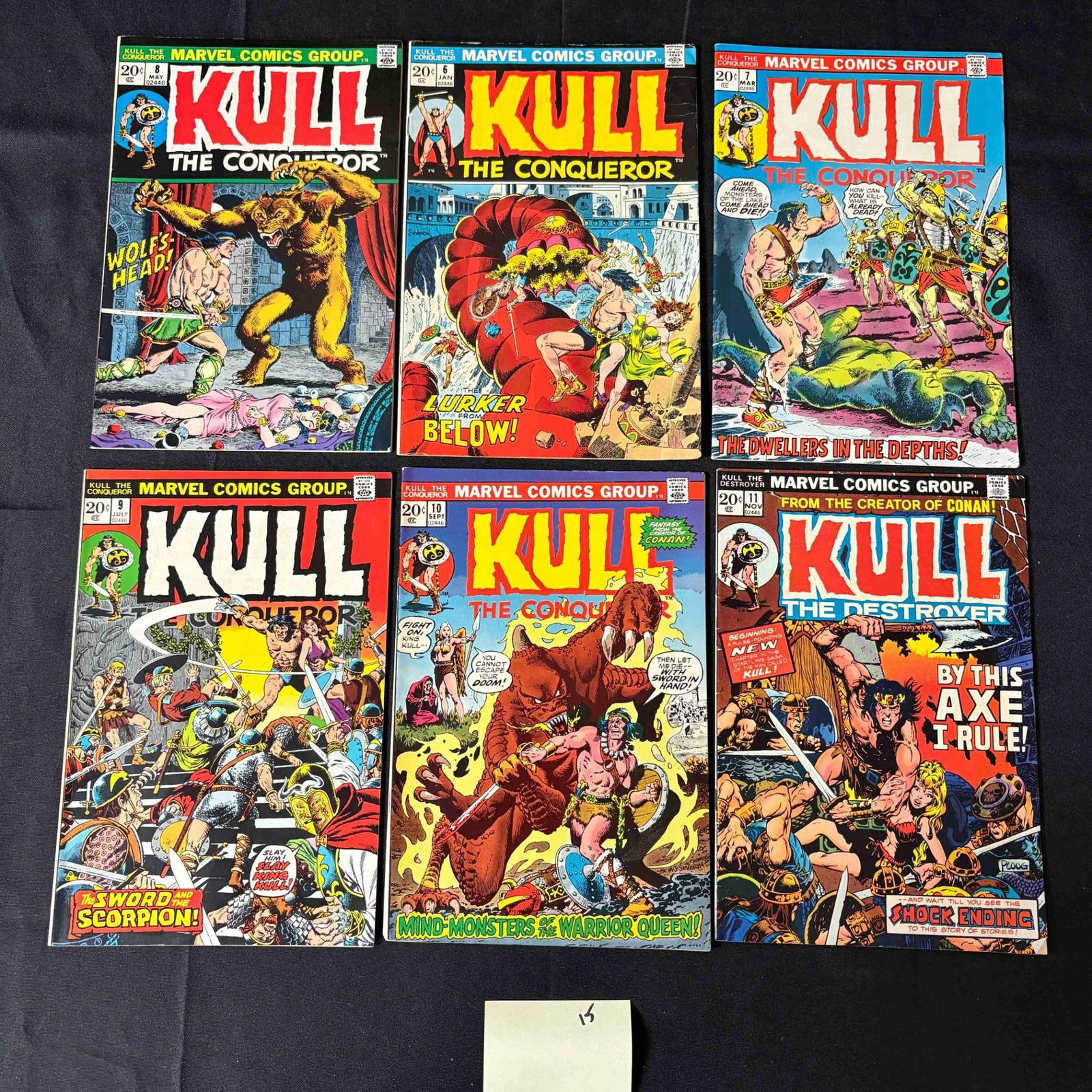 Kull The Conqueror Marvel Bronze Age Lot Auction