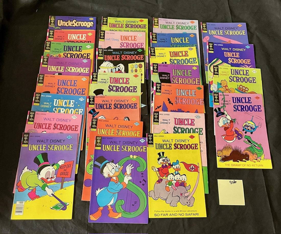 Large Uncle Scrooge Gold Key Comic Lot Auction