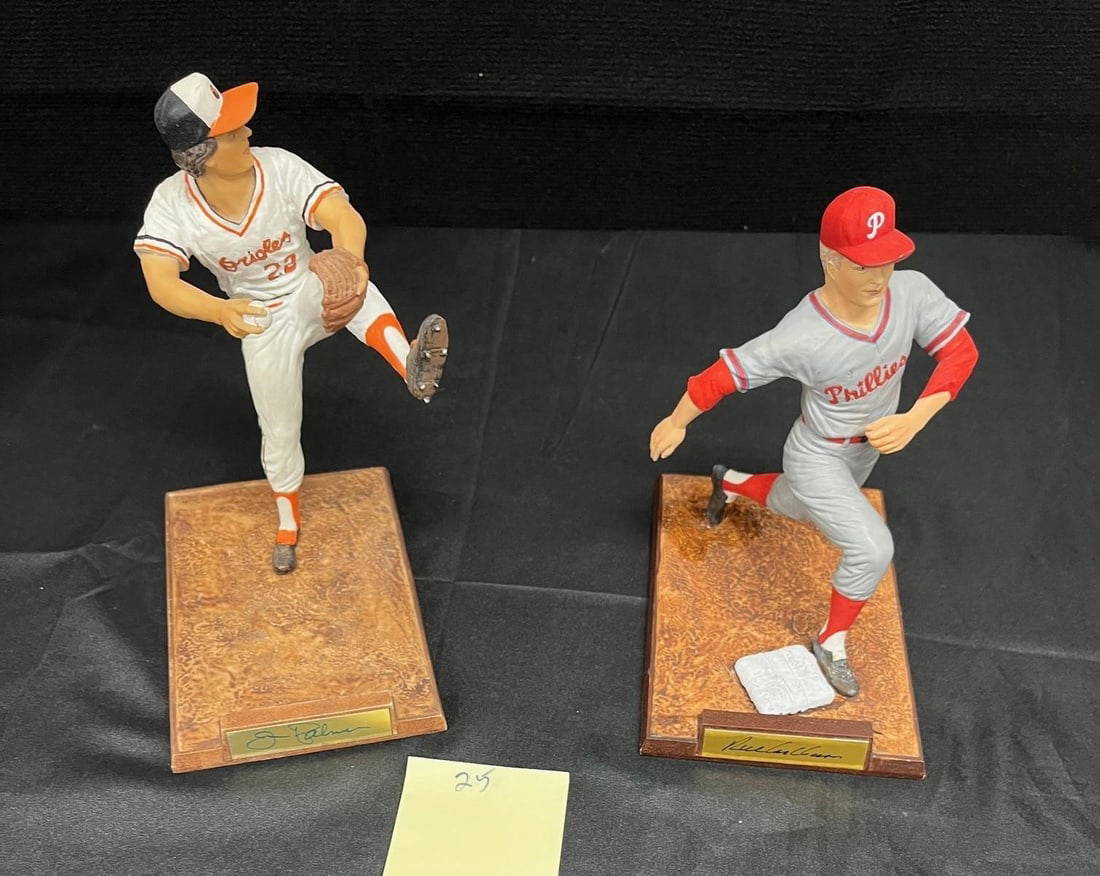 Jim Palmer & Richie Ashburn Auto Le Statues Auction